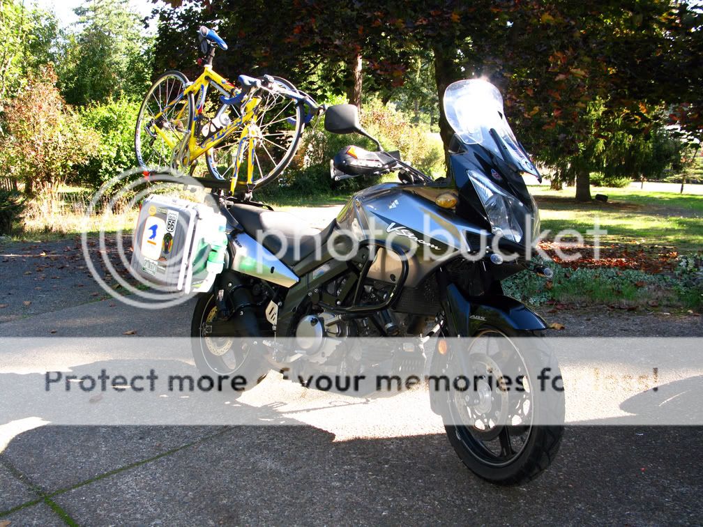 Bicycle rack on my motorbike | StromTrooper