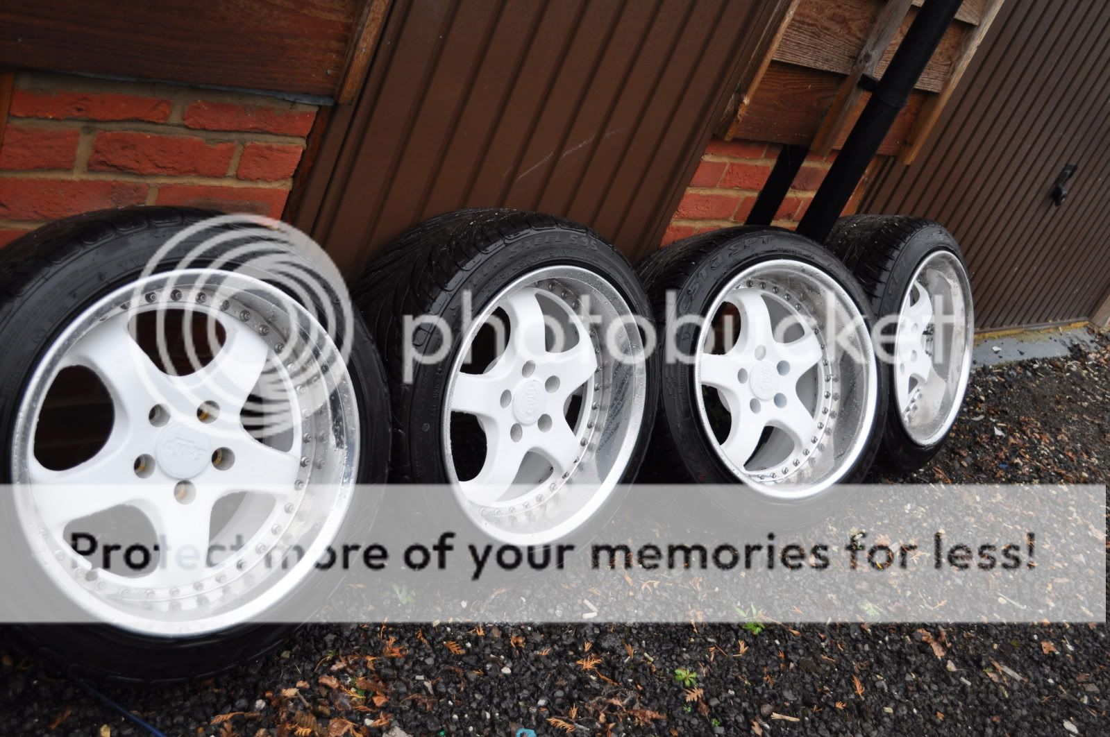 17" custom 3 piece work split rims. tyres and some avs model 7's ...