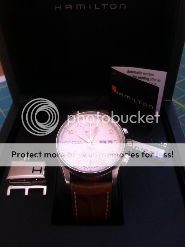 FS Hamilton Jazzmaster Chrono Maestro 41mm White Dial H21 Movement ...